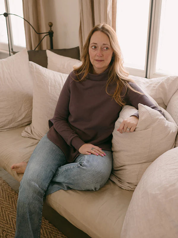 Classic Dusk Sweater Amethyst – The Tiny Art Shack